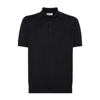 Brunello Cucinelli Homme, Tops, Noir, Taille: L Polo