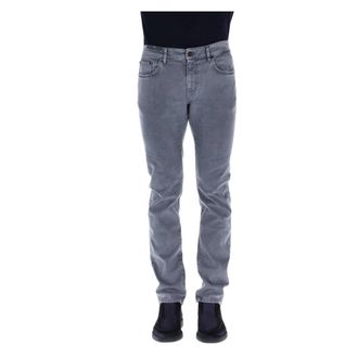 Pantaloni Torino Stretch Denim Jacke mit Wildlederetikett - - Jeans - Herren - Grau - W32