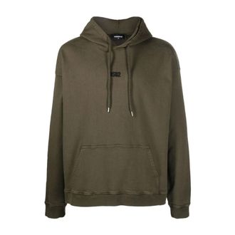 Dsquared2 Homme, Sweatshirts et sweats &agrave; capuche, Vert, Taille: S Stretch Jersey SweaT-shirt
