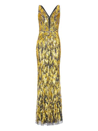 Jenny Packham robe longue Marion - Jaune