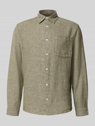 Redefined Rebel Slim Fit Freizeithemd aus Leinen-Baumwoll-Mix Modell NELSON