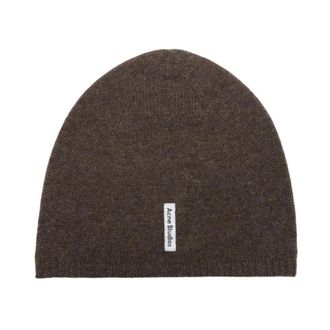 Acne Studios Fitted Beanie - - Accessories - unisex - Braun - ONE SIZE