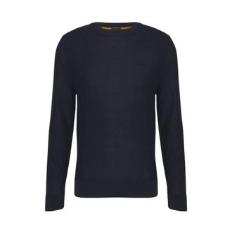 HUGO BOSS Avac Rundhals-Strickpullover - - Knitwear - Herren - Blau - S