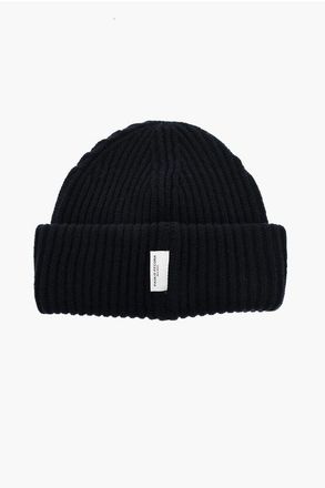 Paolo Pecora Ribbed Virgin Wool Beanie size One Size