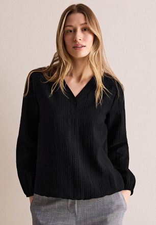 Cecil Langarmbluse mit V-Ausschnitt