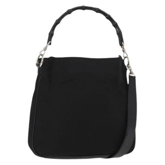 Gucci Sac &agrave; main vintage en nylon Pre-owned - Femme - Pre-owned - Noir - Taille: ONE Size