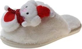 Generic Chaussons dintérieur mignons pour femme - Pantoufles pelucheuses pour femme - Chaussons de Noël amusants pour Noël - Chaudes et confortables - Bout fe