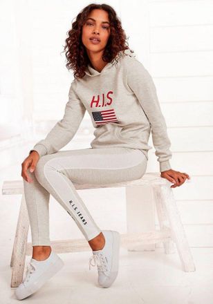 H.I.S Kapuzensweatshirt mit Logodruck und Kängurutasche, Loungeanzug, Hoodie