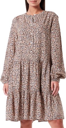 Taifun Damen 280017-11202 Kleid, Black Gemustert, 44 EU