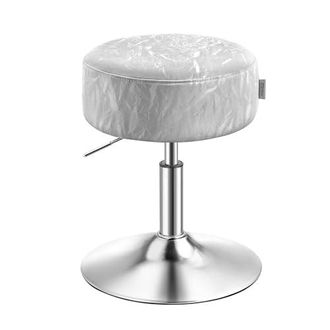 Vasagle Schminkhocker, Schminkstuhl, Barhocker, h&ouml;henverstellbar, 360&deg; drehbar, PU, Dicke Polsterung, f&uuml;r Schlafzimmer, K&uuml;che, Esszimmer, modern, Taubengrau L