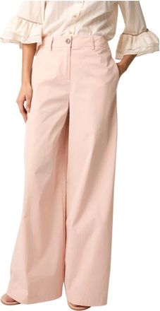 Alessia Santi Femme, Pantalons, Rose, Taille: 36 FR Pantalon Palazzo