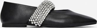 Arket Ballerina Mit Strass -Schwarz