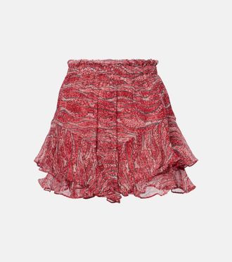 Isabel Marant Short Sornel imprimé à volants