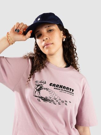 Carhartt Work in Progress Bumper Sticker T-Shirt hortensia