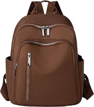 Generic Sac &agrave; dos l&eacute;ger de grande capacit&eacute; pour &eacute;coli&egrave;res et femmes, sac &agrave; dos d&eacute;contract&eacute; tendance en cuir souple, sac &agrave; dos de voyage, sac d&eacute;cole, sac d&eacute;col