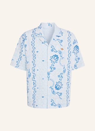 adidas Originals Adidas Originals Resorthemd Printed Seersucker Comfort Fit blau