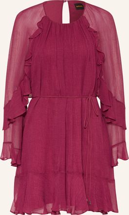 HUGO BOSS Kleid Dredia Mit Volants rot