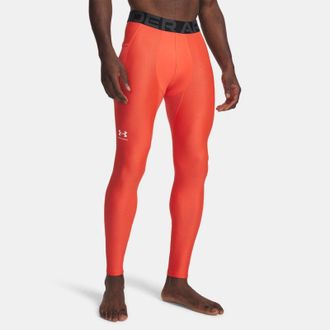 Under Armour HeatGear Leggings f&uuml;r Herren Venom Rot / Wei&szlig; XXL
