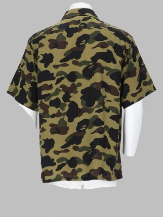 A Bathing Ape Logo Patch Shirt - Green