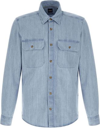 HUGO BOSS Homme, Chemises, Bleu, Taille: 3XL Chemise en denim Liam
