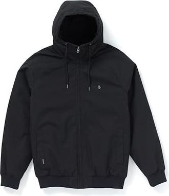 Volcom Hernan Veste &agrave; capuche lourde en t&eacute;flon pour homme, Noir 324, L