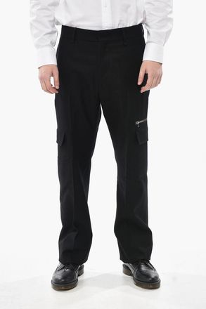 Givenchy Cargohose aus Wollstoff mit verdecktem Verschluss Givenchy