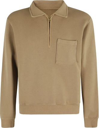 Fortela sweat à col zippé - Marron