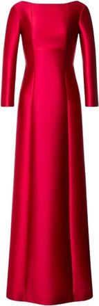 Alberta Ferretti Femme, Robes, Rouge, Taille: 34 FR Robe de soir&eacute;e longue en Mikado