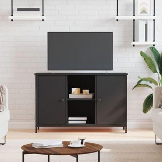 vidaXL Meuble tv noir 100x35x65 cm bois ding&eacute;nierie Vidaxl
