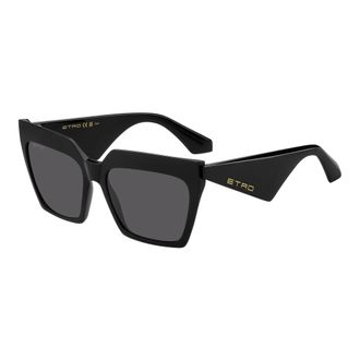 Etro Schwarz/Graue Sonnenbrille Modell 0001/S - - Accessories - Damen - Schwarzk - 58 MM