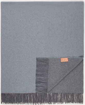 Christian Fischbacher Cashmere-Plaid Aspen blau