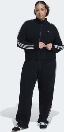 adidas Originals Firebird - Pantalon de surv&ecirc;tement en maille crochet&eacute;e - Noir