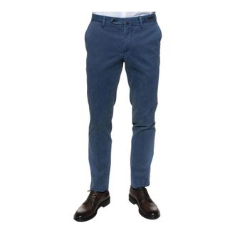 PT01 Slim Fit Chino mit Marmoreffekt - - Trousers - Herren - Blau - 3XL