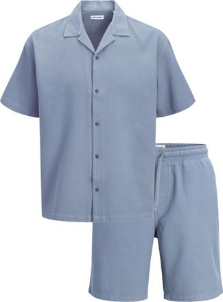 Jack & Jones Jjglobal Waffle Resort Shirt Ss Set Mp
