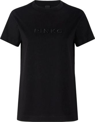 Pinko Pinko, Femme, Tops, Noir, Taille: 36 FR Start T-Shirt