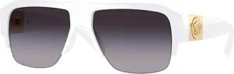 Versace Lunettes de soleil Aviator - Homme - Accessoires - Blanc - Taille: 57 MM
