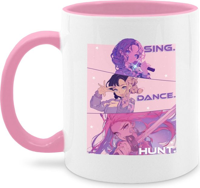 Shirtracer Tasse Tassen 325ml - Anime - Sing. Dance. Hunt. - Kostüm K ...