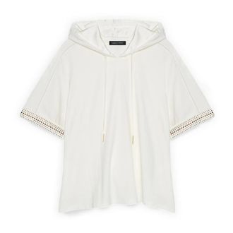 Fiorella Rubino Damen, Sweatshirts & Hoodies, Wei&szlig;, XSGr&ouml;&szlig;e