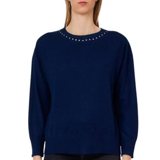 Liu Jo Femme, Pulls, Bleu, Taille: 40 FR Wa6138.2 Maille ras du cou