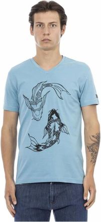 Trussardi Homme, Tops, Bleu, Taille: L Action T-Shirt