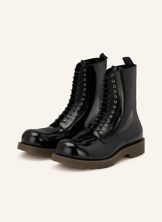 Jil Sander Schn&uuml;rboots schwarz