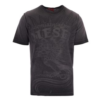 Diesel T-Ele T-Shirt - - Tops - Herren - Lila - L