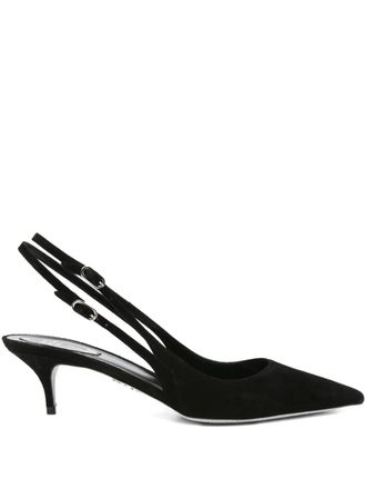 Rene Caovilla Slingback-Pumps 60mm - Schwarz