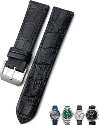 Generic 20mm 21mm 22mm Leder Uhrenarmband Schwarz Braun Bänder Für Omega 300 IWC Armband