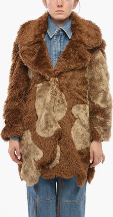 Stella McCartney Zweifarbiger Kunstpelzmantel ANA Stella McCartney