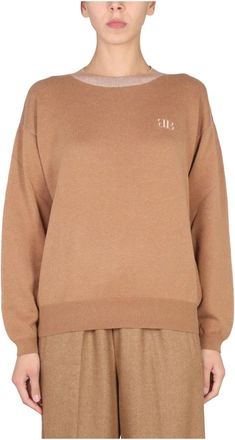 Ballantyne Femme, Pulls, Beige, Taille: 38 FR R Neck Pullover