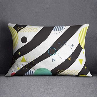 Questo Casa Dekorativer Kissenbezug, Kissenbezug, Heimdekoration, für Sofa, Café, Größe: 35 x 50 cm, entworfen und hergestellt in der Türkiye