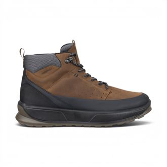 Ecco Ecco Herren Wasserdichte schwarze beige Leder-Wanderschuhe f&uuml;r den Garten - Byway 2.0