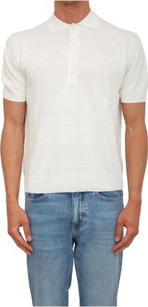 Paolo Pecora Homme, Tops, Blanc, Taille: XL Maglia A Polo