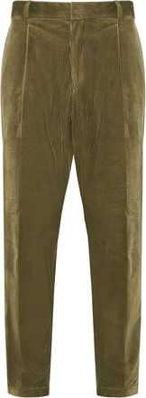 BOSS pantalon à détail plissé - Vert